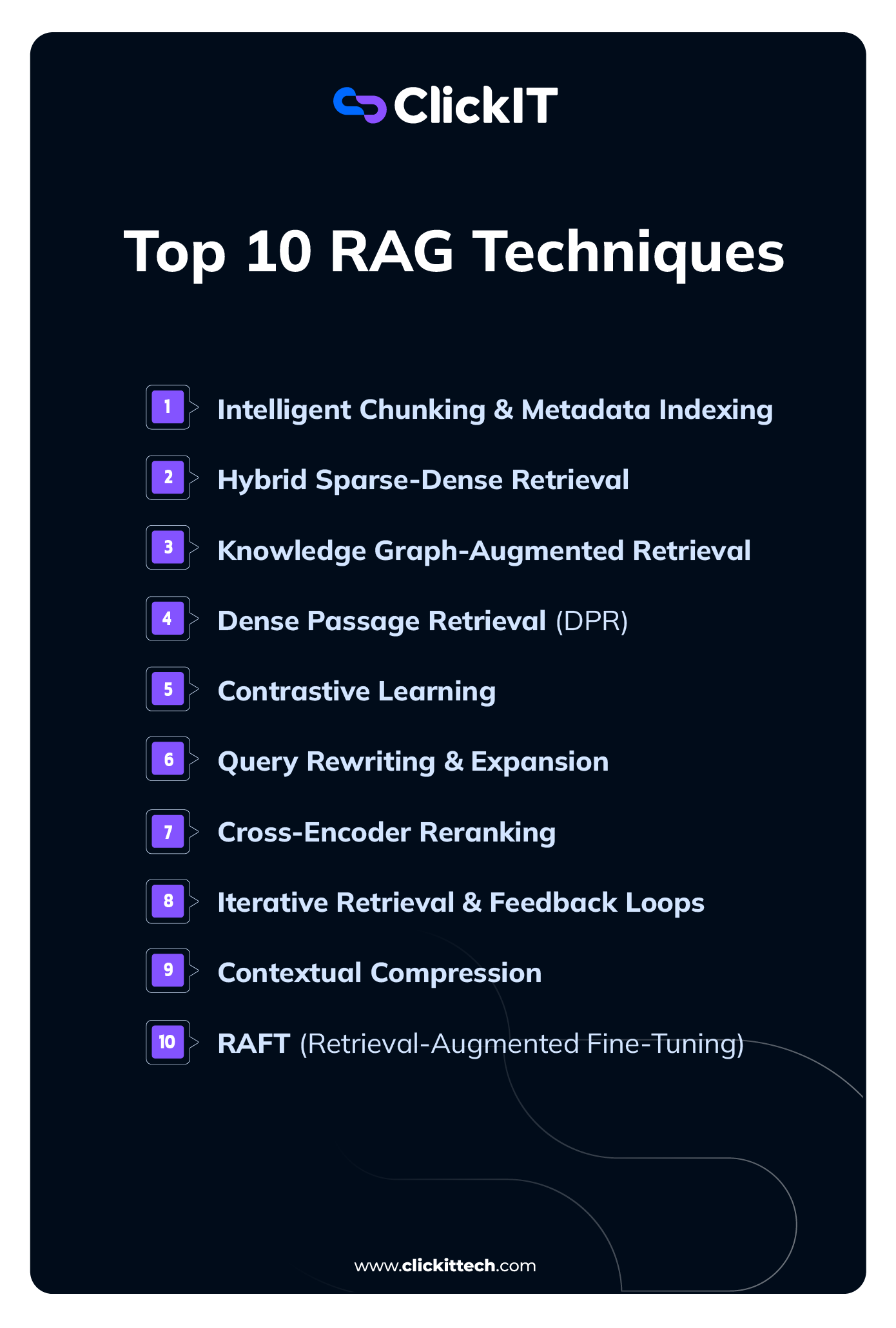 10 RAG Techniques You Must Know For Your AI Project
