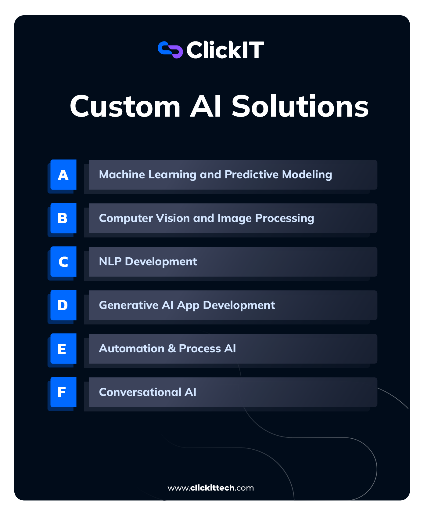 Custom AI Solutions for Your Business in 2026 | ClickIT